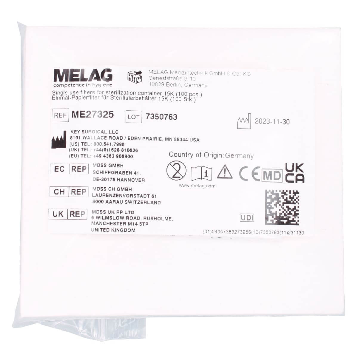 MELAG Einmal-Papierfilter Sterilisierbehälter-Melag 15K online kaufen